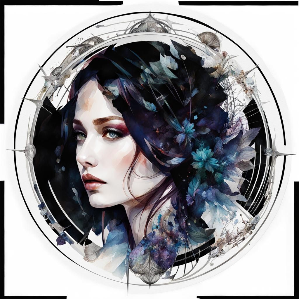 Circle Portrait - AI Generated Artwork - NightCafe Creator