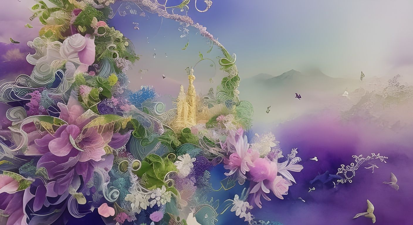 Watercolor Fantasy Composition - AI Generated Artwork - NightCafe Creator