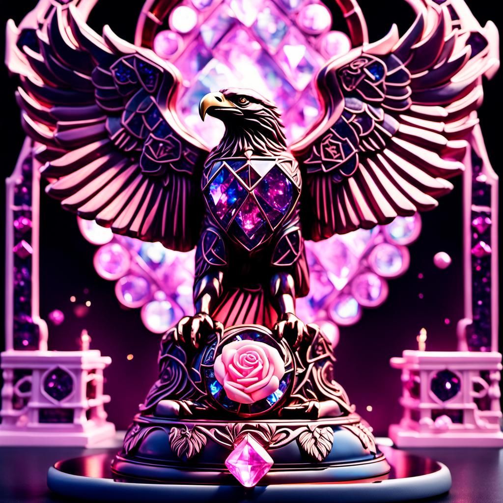 Pink Eagle - AI Generated Artwork - NightCafe Creator
