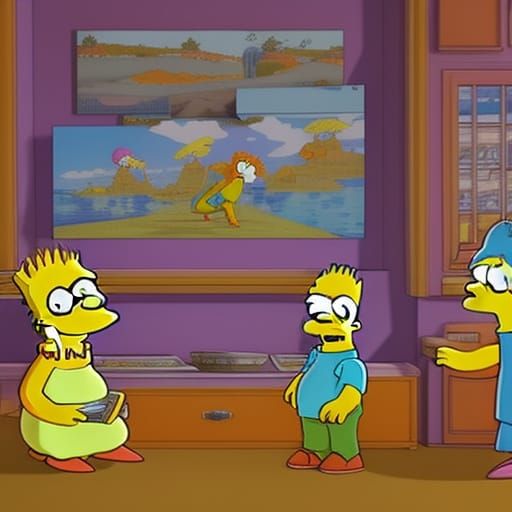 The simpsons - AI Generated Artwork - NightCafe Creator