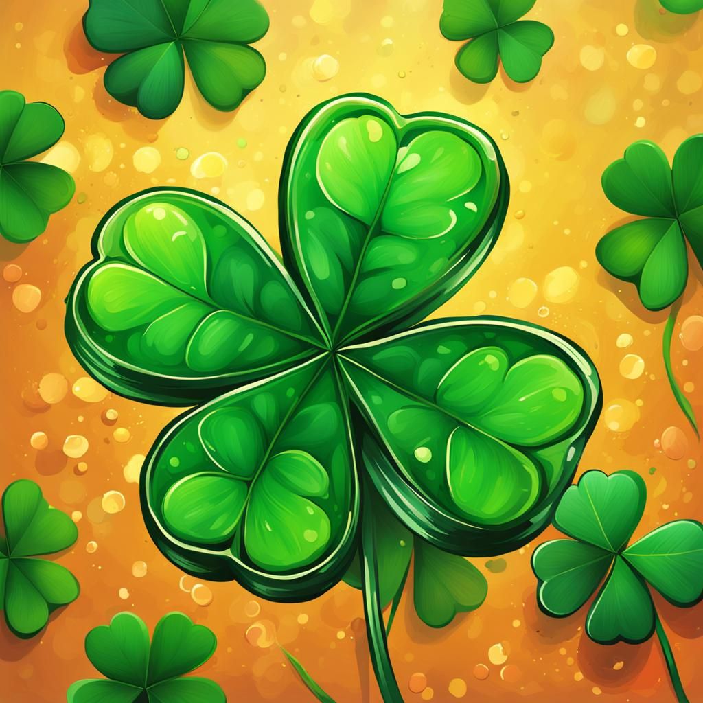 Beautiful four leaf clover - AI Generated Artwork - NightCafe Creator