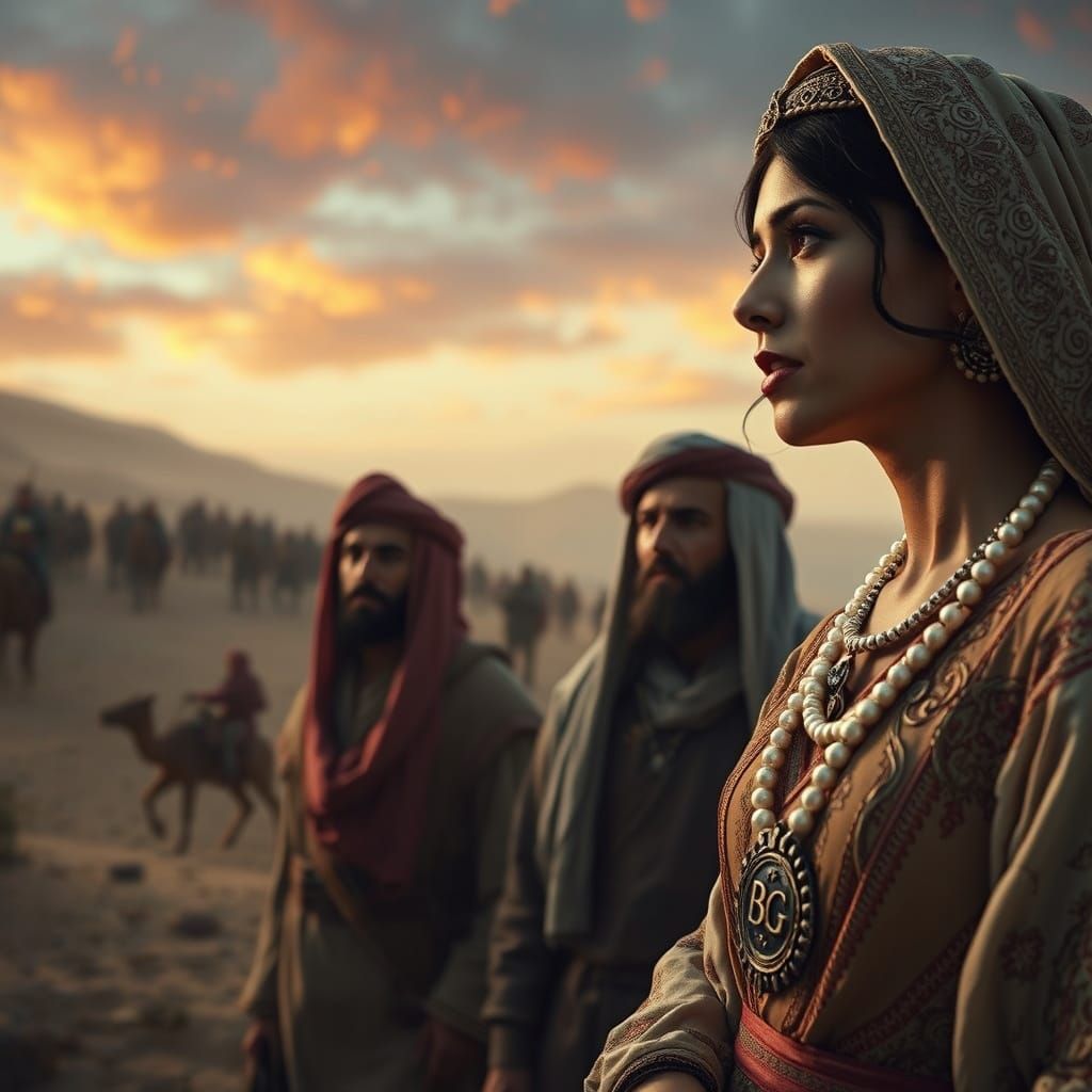 crie no formato paisagem uma cena de grandes batal... - AI Art