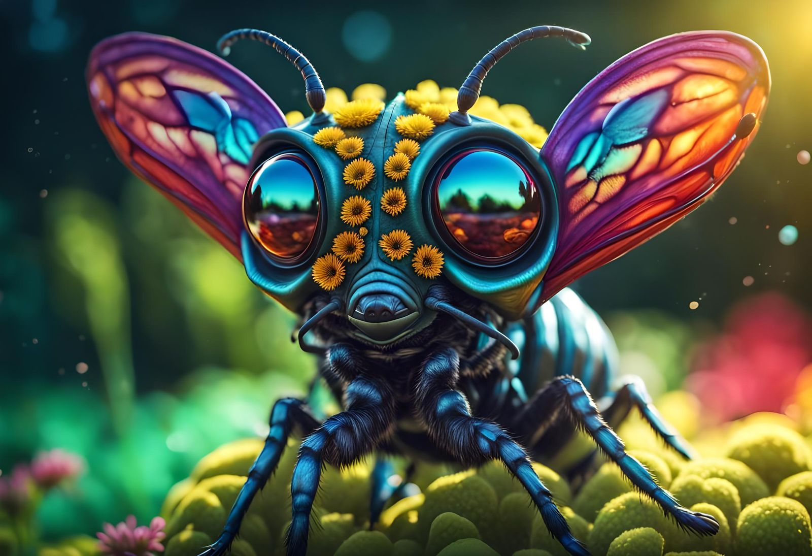 Cute furry insect - AI Generated Artwork - NightCafe Creator