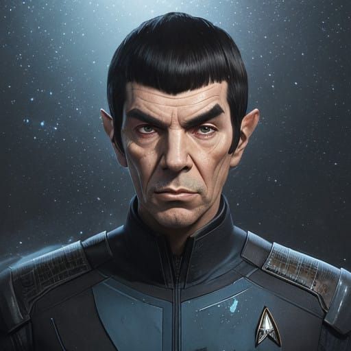 Spock. - Spock in Intricate Pulp Illustration Style