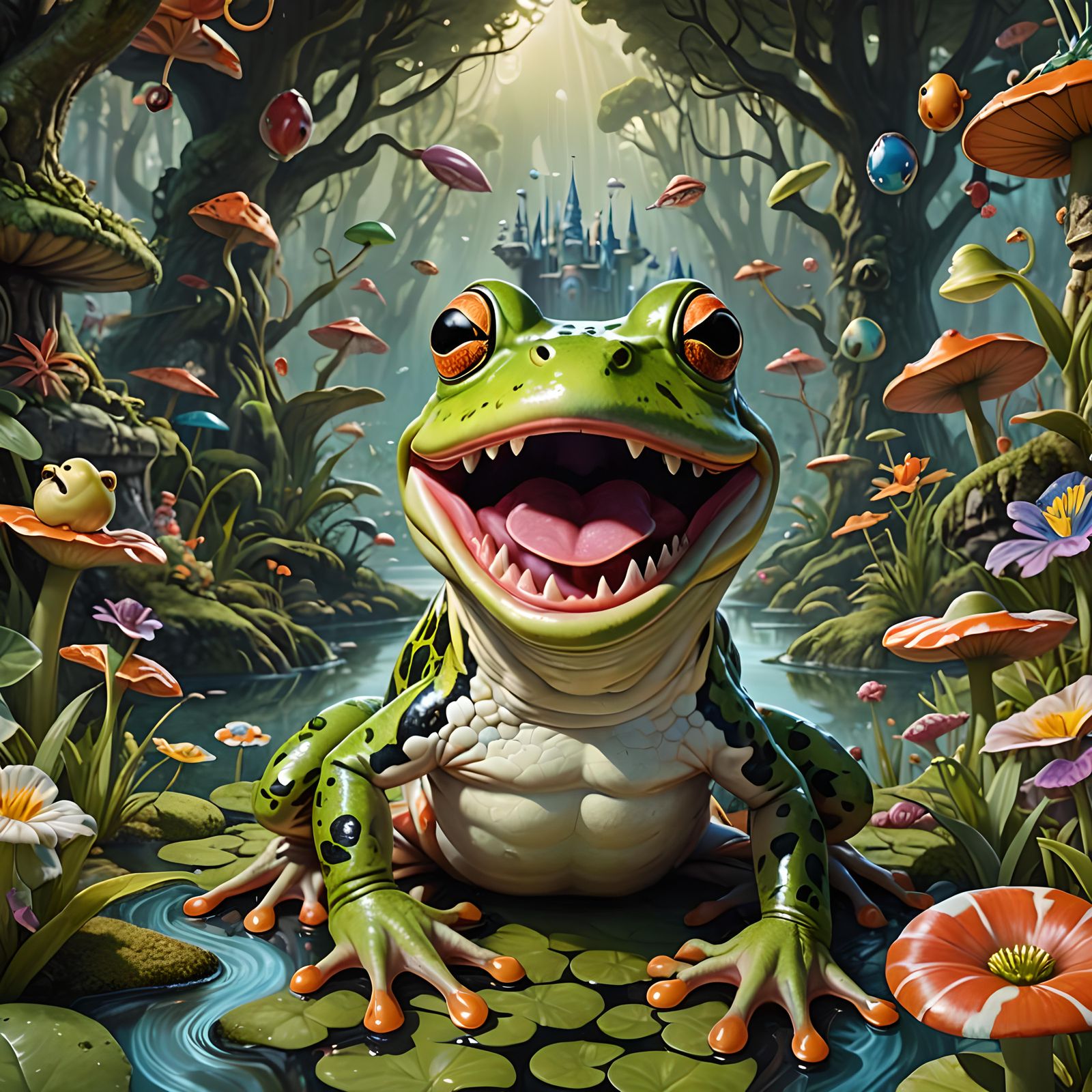Fantasy Frog (#2) - AI Generated Artwork - NightCafe Creator