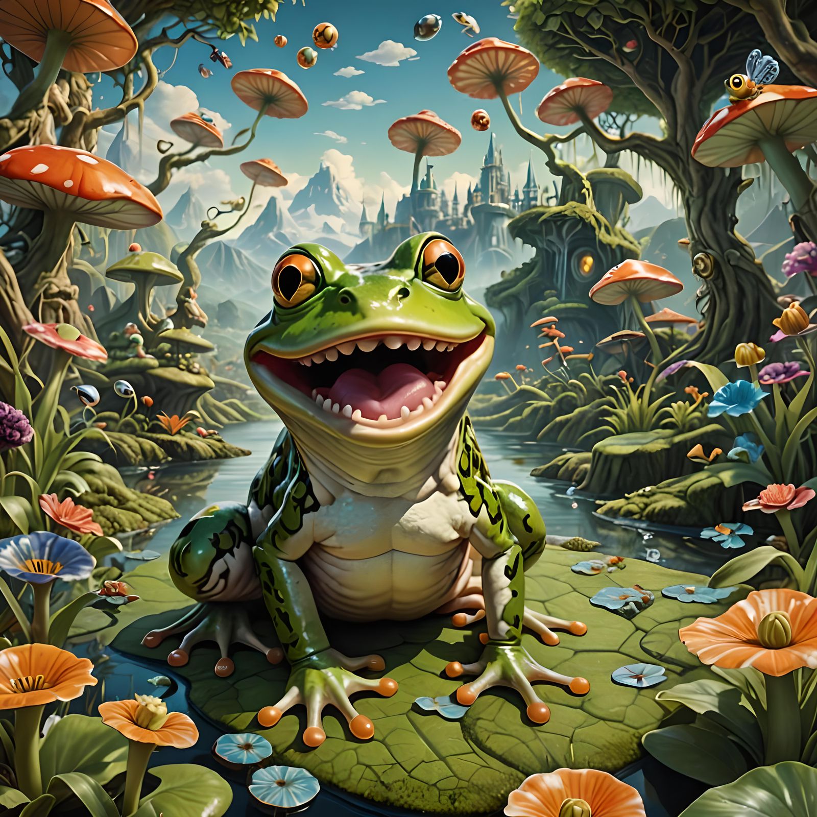 Fantasy Frog (#1) - AI Generated Artwork - NightCafe Creator
