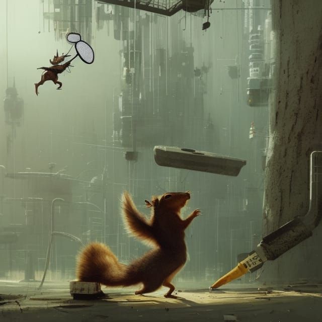 "Squirrel plays squash, wins plenty of nickel, by Iwan Baan and concept ...