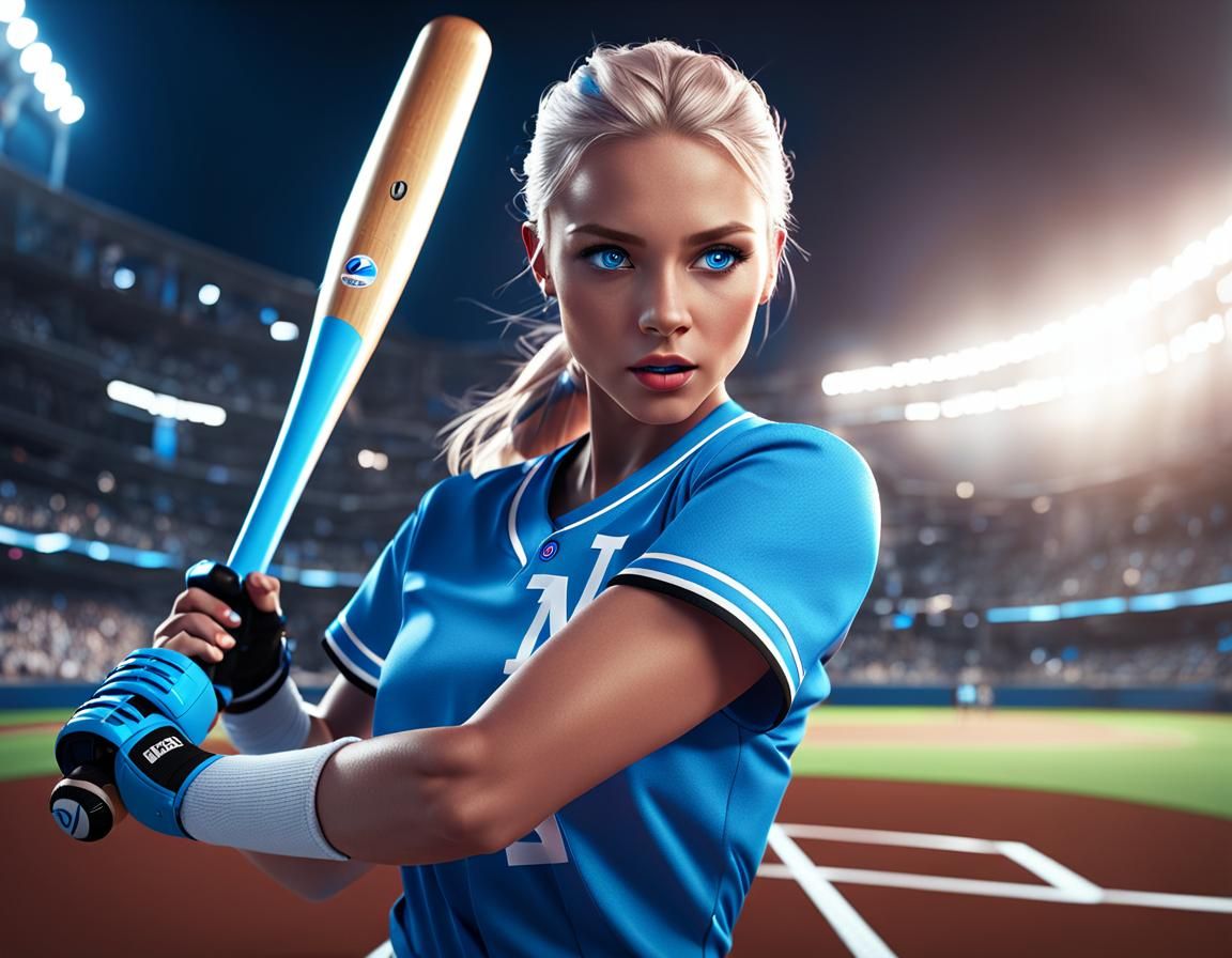Wielding a Baseball Bat - AI Generated Artwork - NightCafe Creator