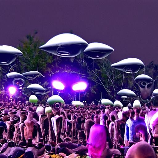 Alien festival ! 🎵🎶 - AI Generated Artwork - NightCafe Creator