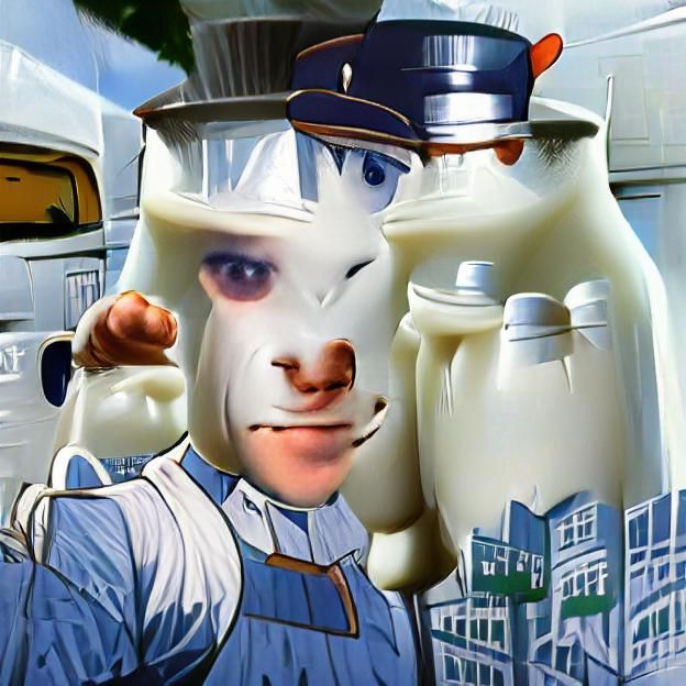 I am the milkman, my milk is delicious - AI Generated Artwork ...