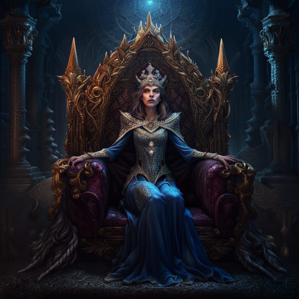 The queen on her throne - AI Generated Artwork - NightCafe Creator