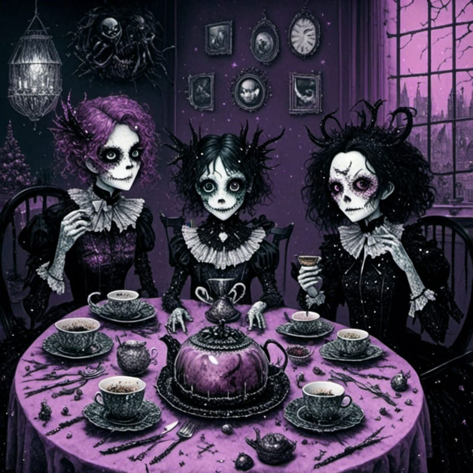 We invited the Eldritch Terrors to tea - AI Generated Artwork ...