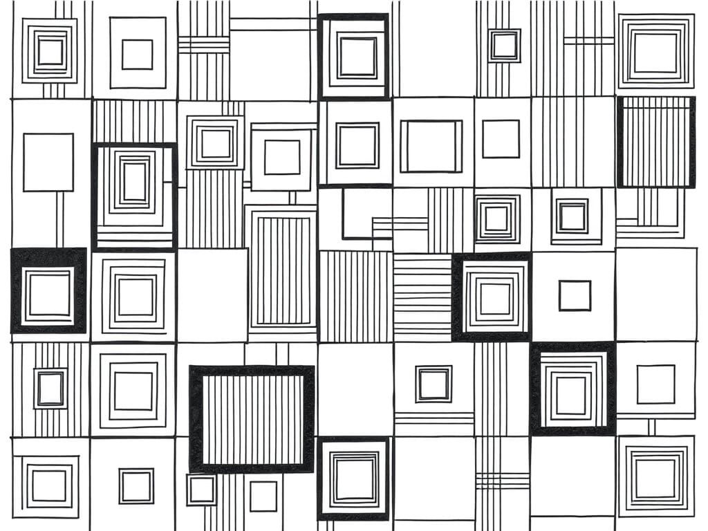 Geometric Abstract Art in Mozarabic Style - AI Art