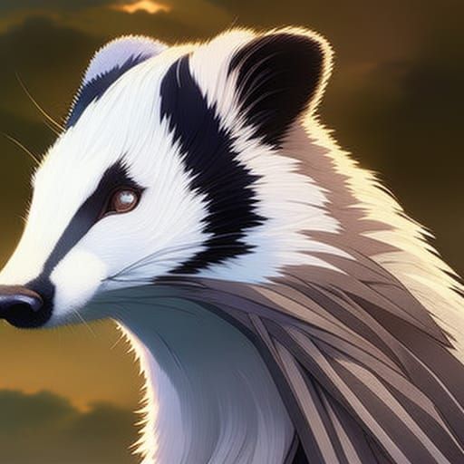 Anime Badger - AI Generated Artwork - NightCafe Creator