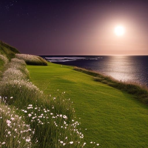 A Moonlit Walk - AI Generated Artwork - NightCafe Creator