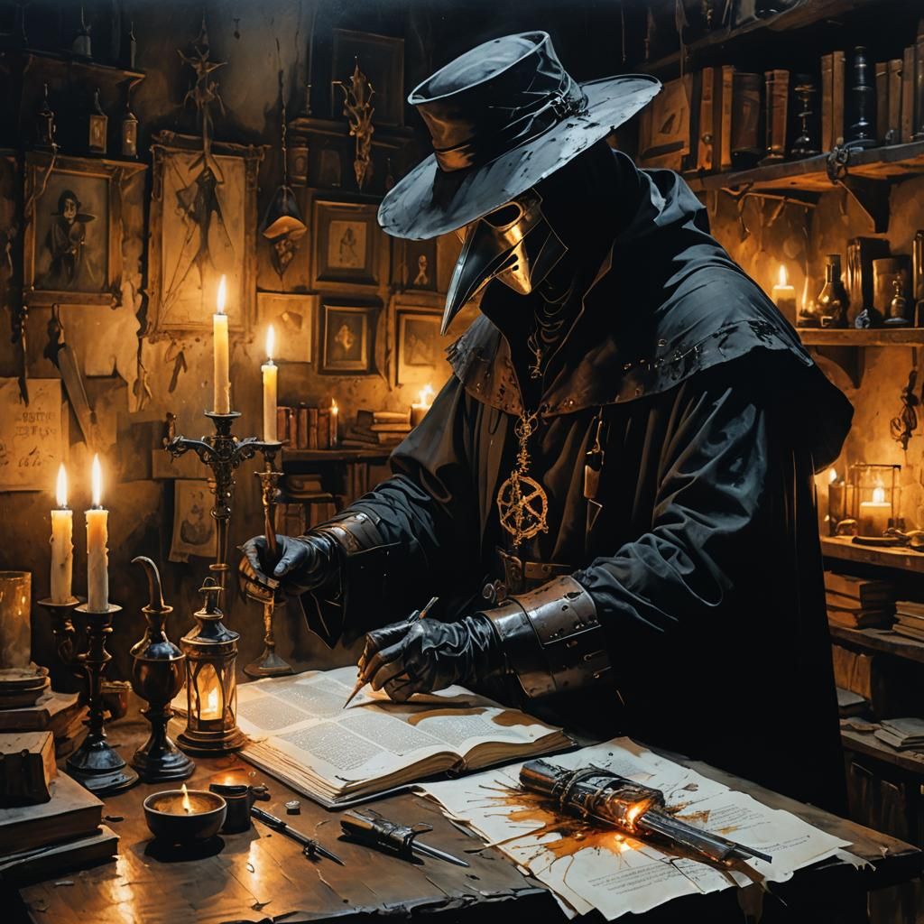 medieval plague doctor - AI Generated Artwork - NightCafe Creator