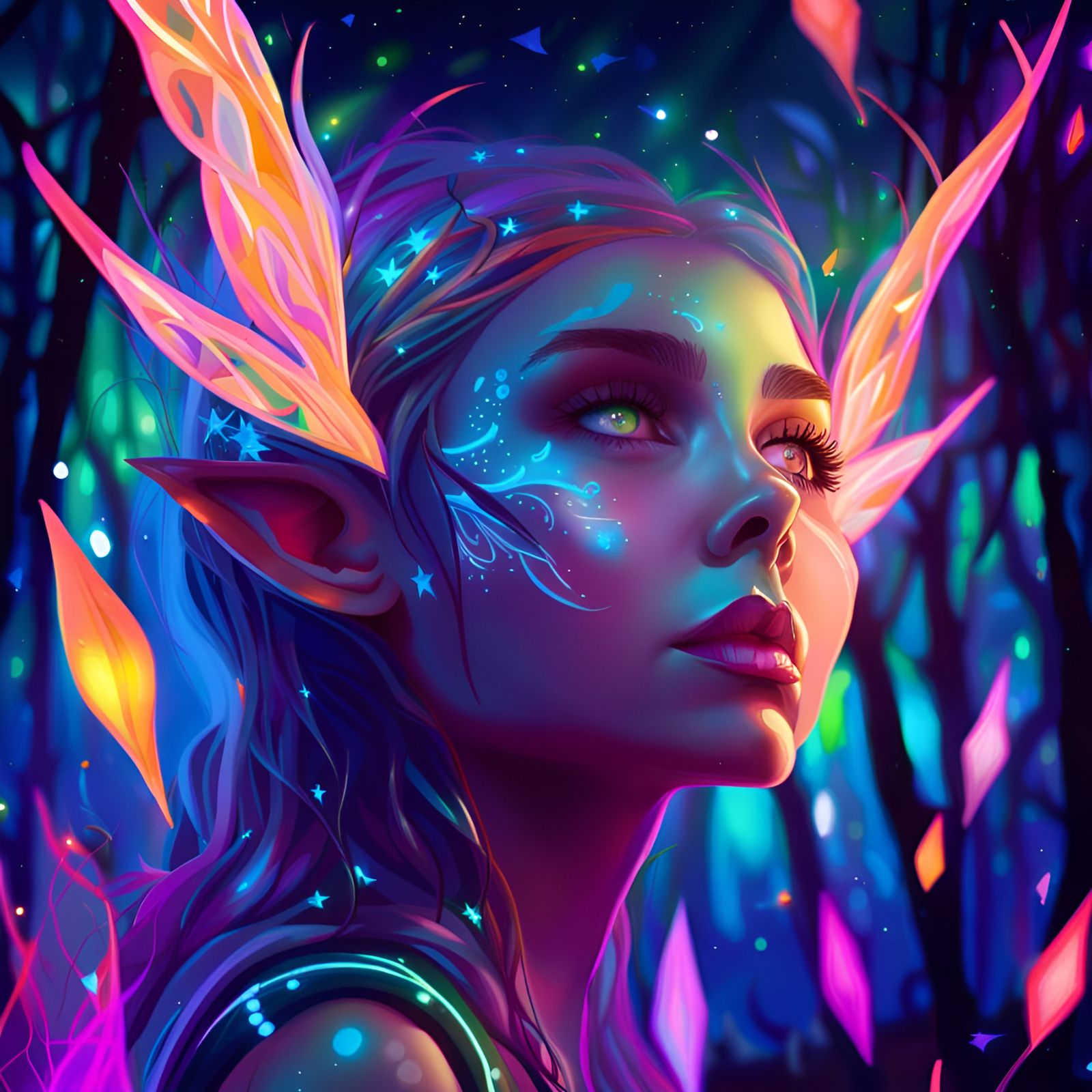 Elf Portrait - AI Generated Artwork - NightCafe Creator