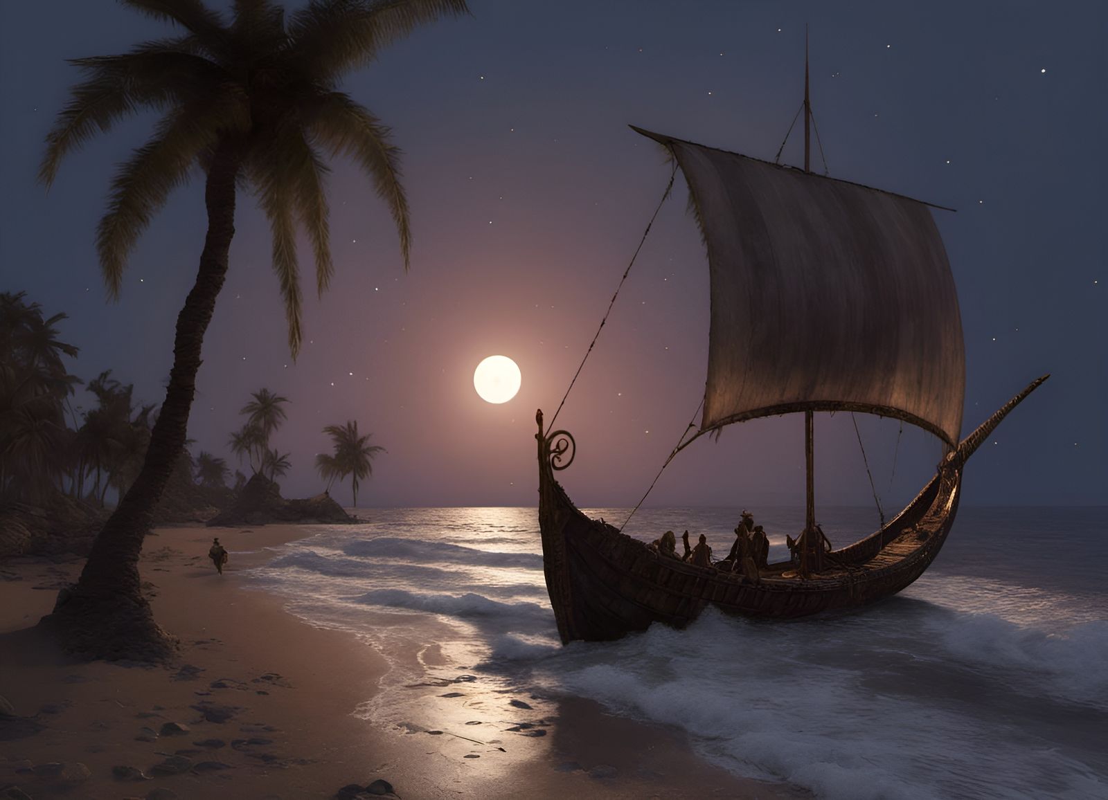 Going Ashore - AI Generated Artwork - NightCafe Creator