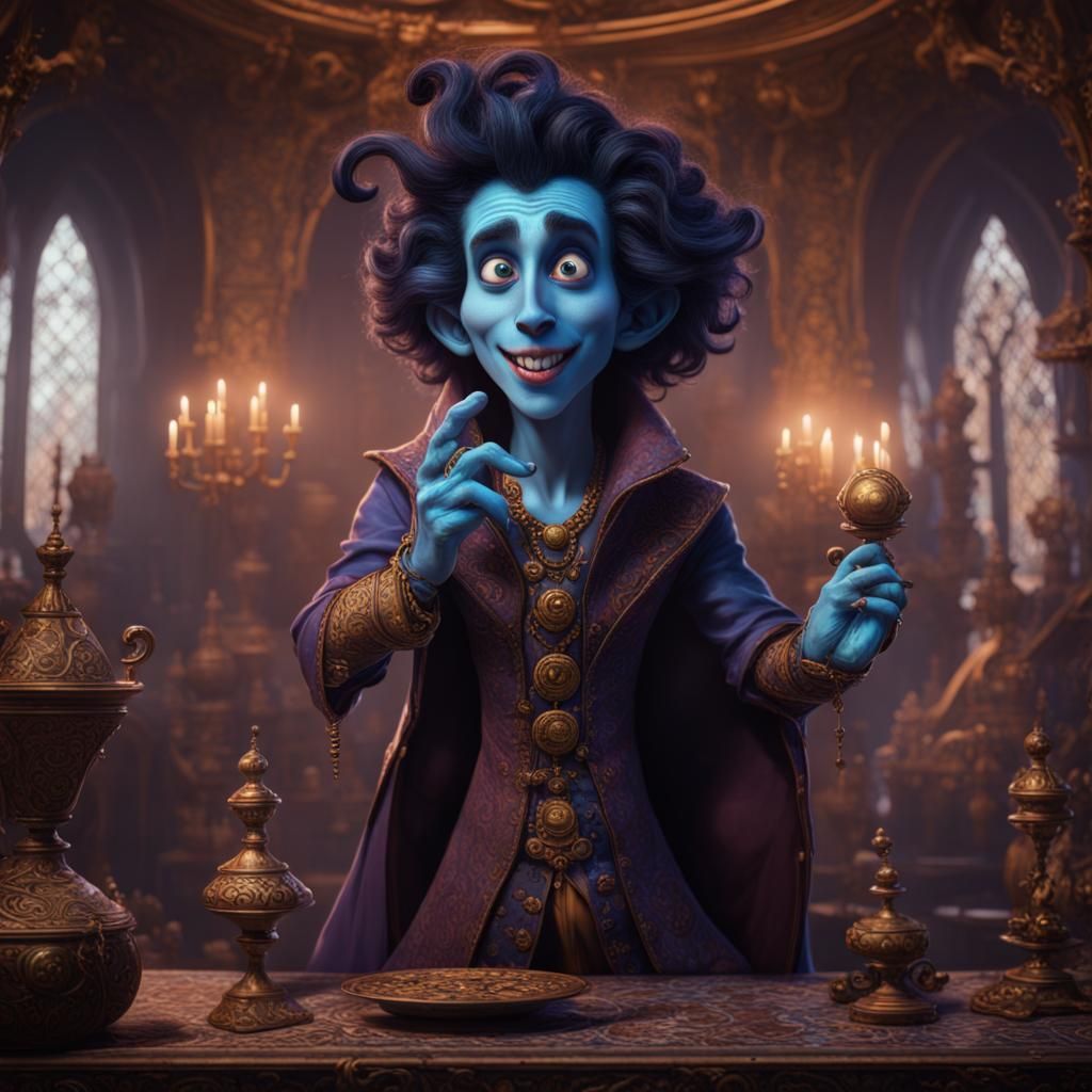 A wizard as a Tim Burton character - AI Generated Artwork - NightCafe ...