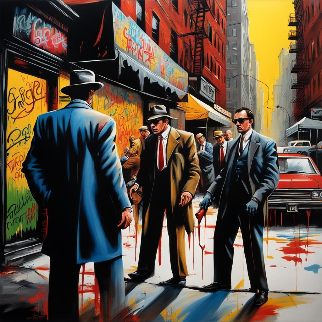 Italian Mob, Paint Job - AI Generated Artwork - NightCafe Creator