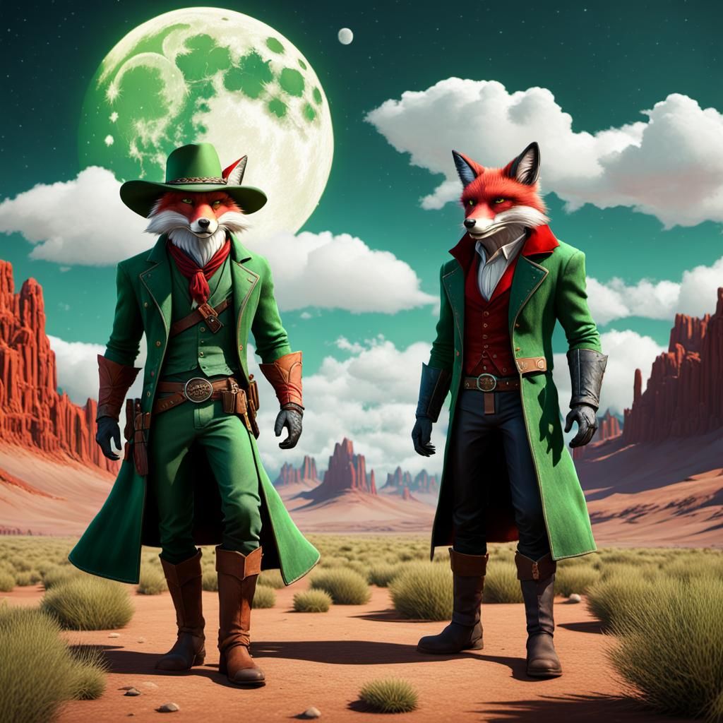Fox Brothers Bandits - AI Generated Artwork - NightCafe Creator
