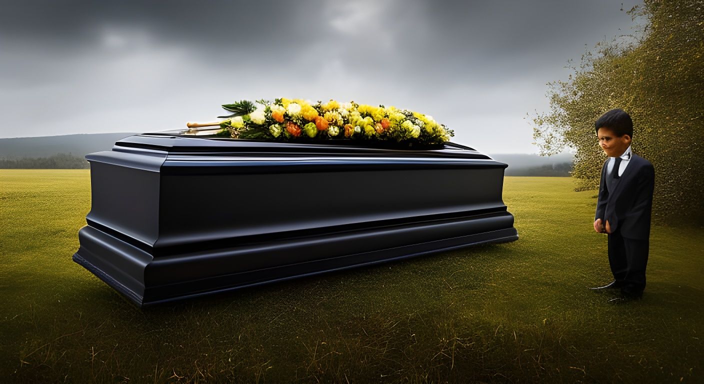 saying good-bye to his father - AI Generated Artwork - NightCafe Creator