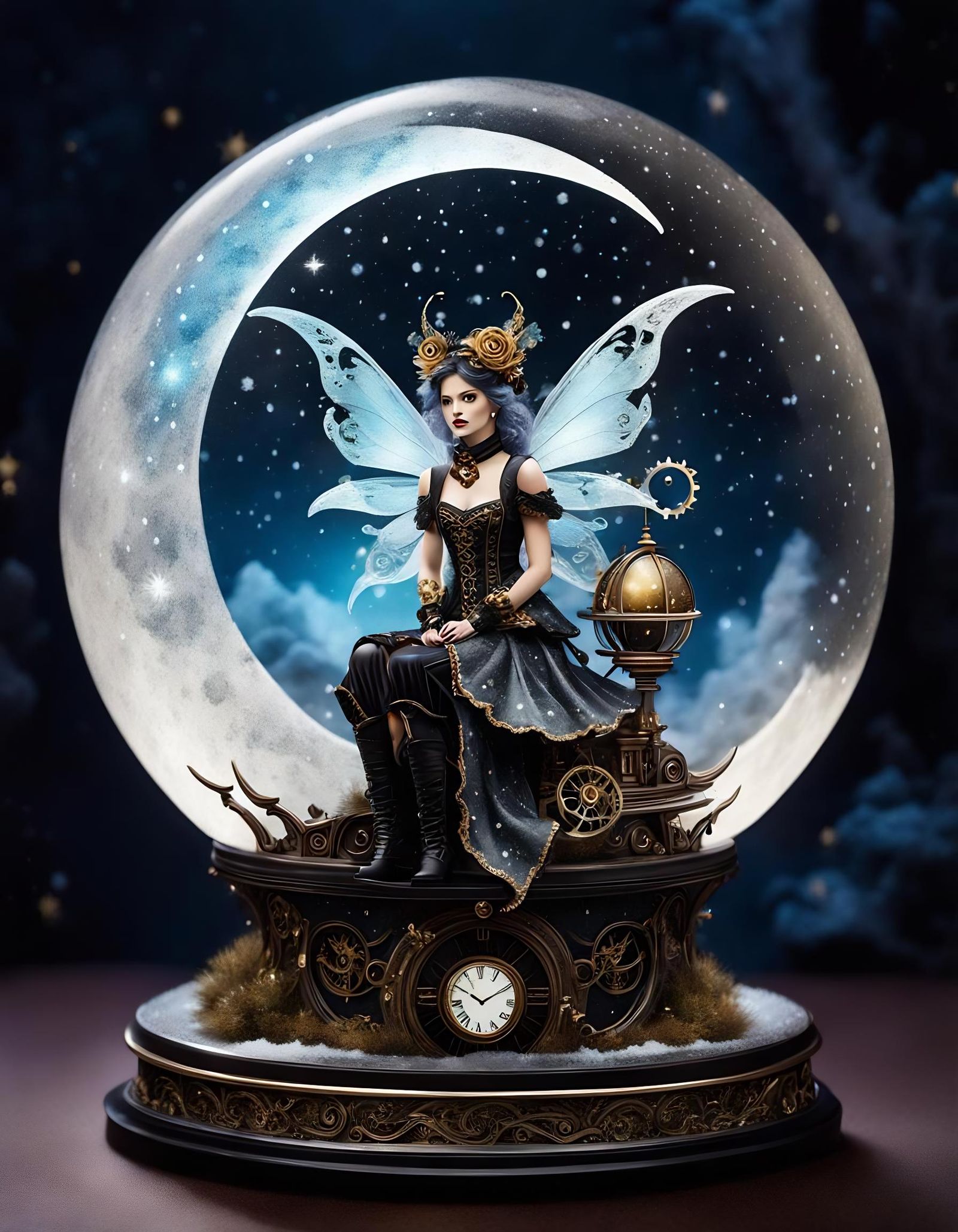 Just Give Up Youll Never Manage To Put Me Into That Darn Small Snowglobe Ai Generated