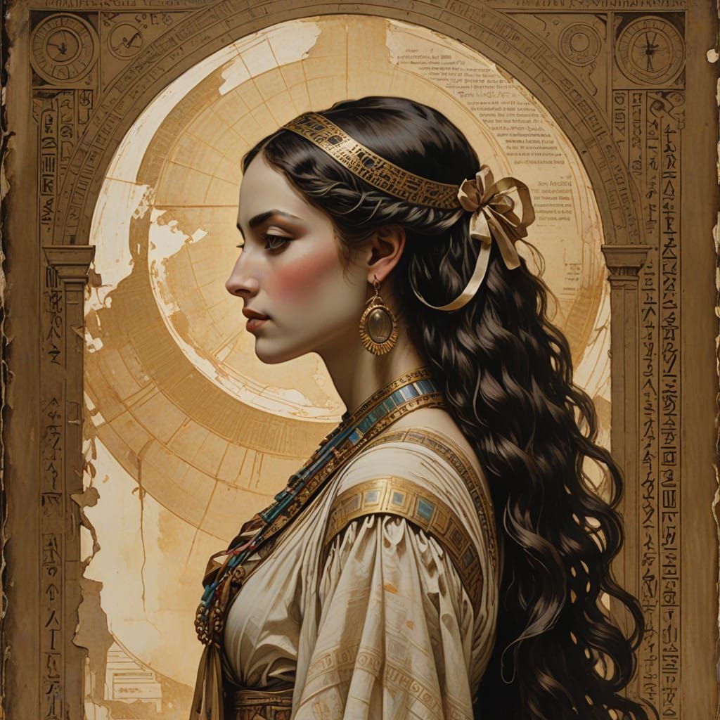 Golden Goddess of Ancient Egyptian Opulence - AI Art