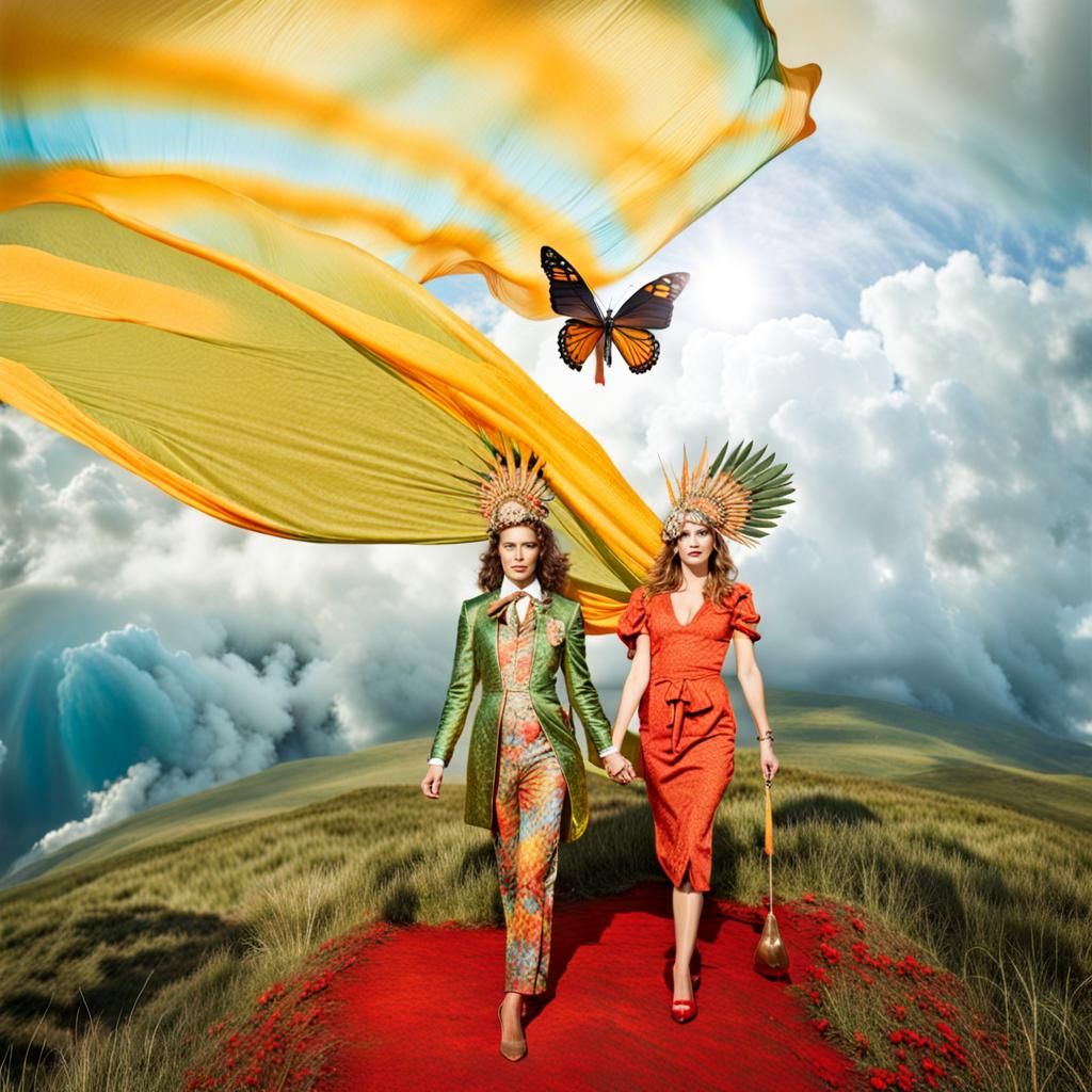 & professional photography (Surreal Restaurant:1.3) setting with ...