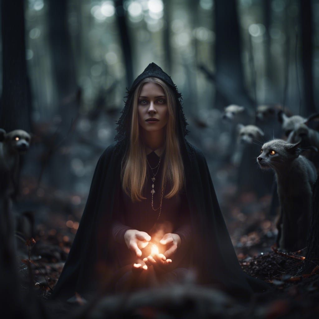 Witch summoning an army of demons - AI Generated Artwork - NightCafe ...