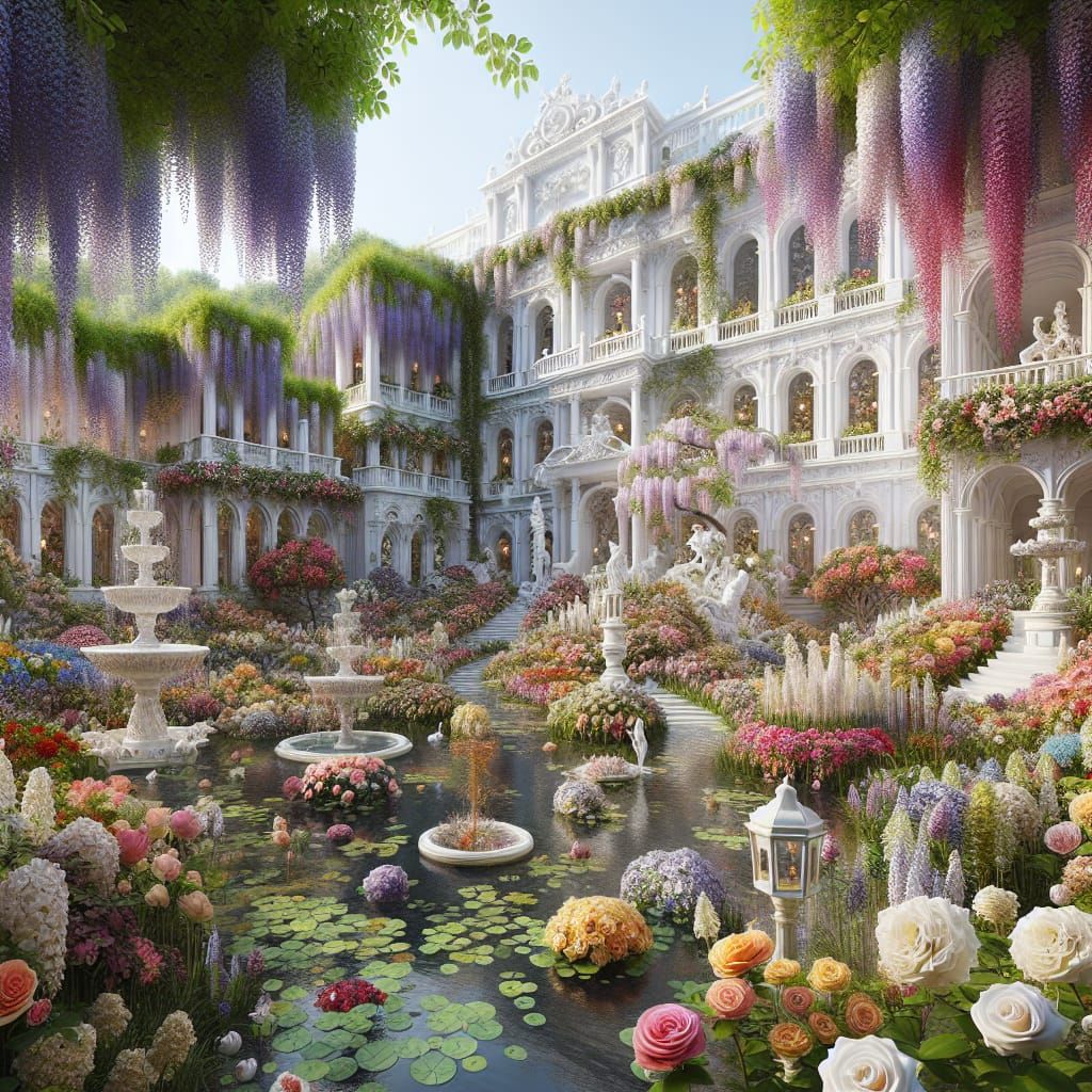 Spring Court - AI Generated Artwork - NightCafe Creator