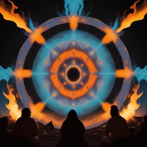 The energy inside a tepee ceremony - AI Generated Artwork - NightCafe ...