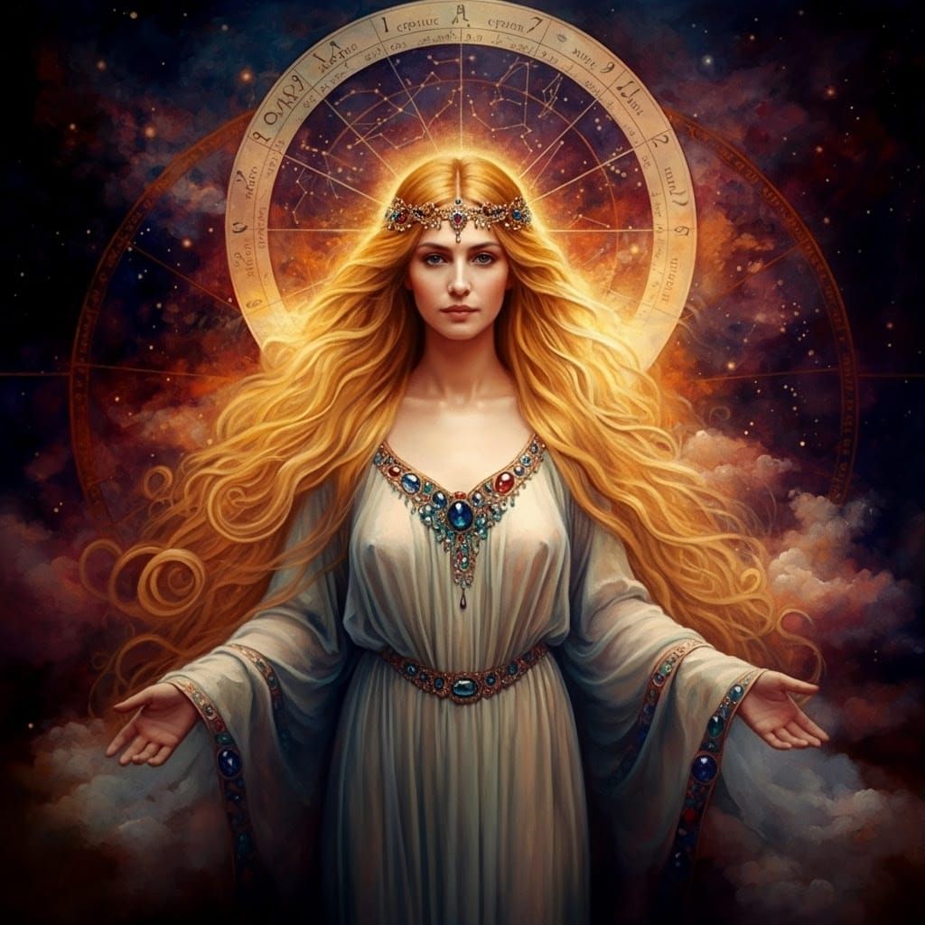 Twilight Radiance: The Celestial Muse