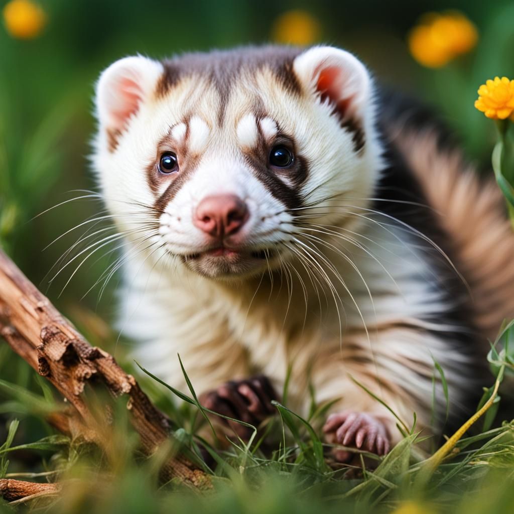 Have a cute ferret! - AI Generated Artwork - NightCafe Creator