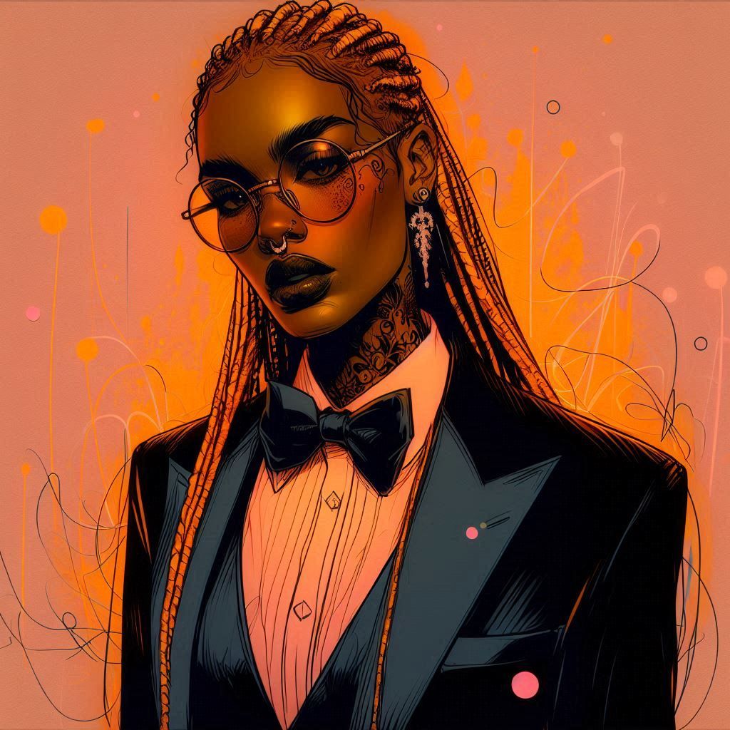 Sapphic-ly Lit Lesbian - AI Generated Artwork - NightCafe Creator