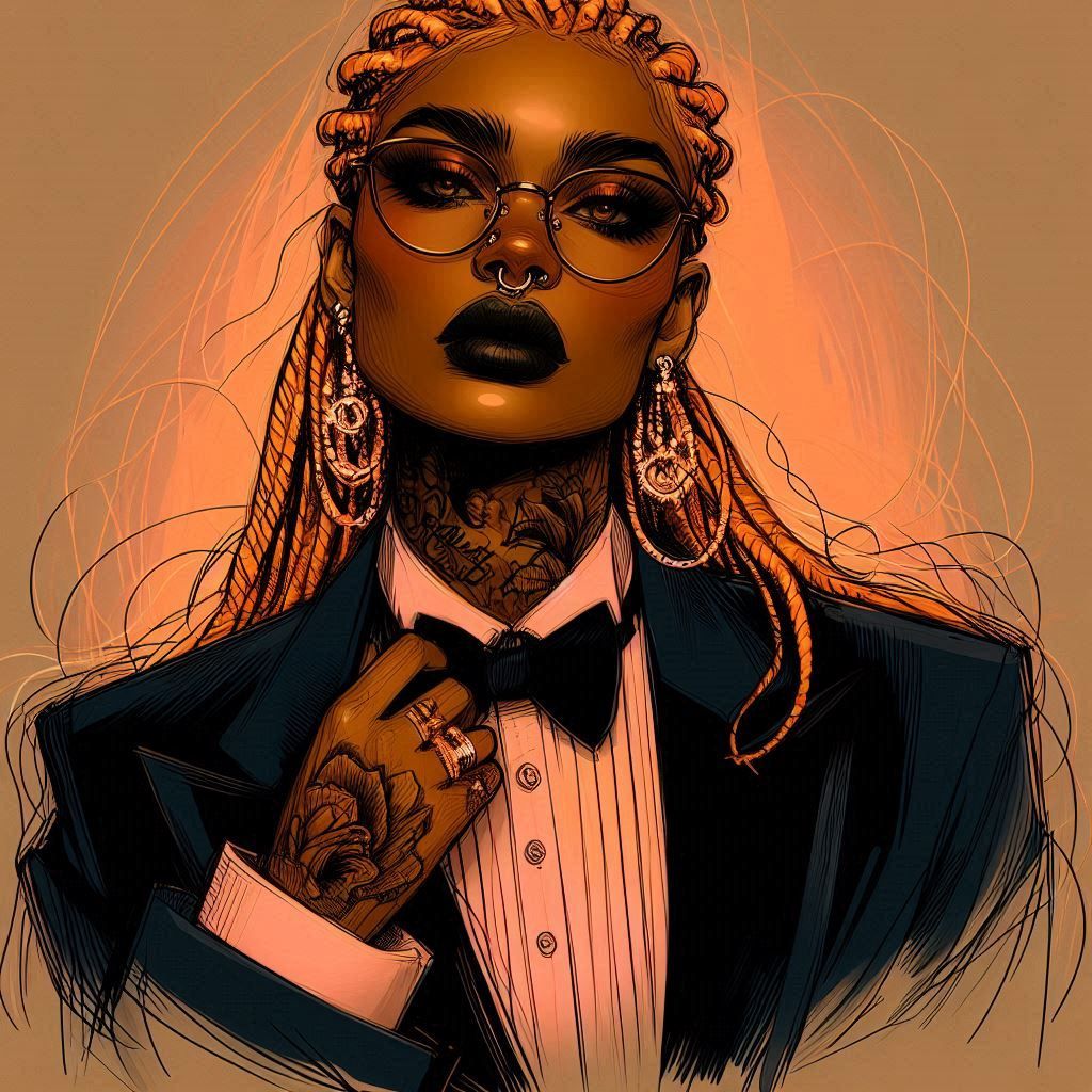 Sapphic-ly Lit Lesbian - AI Generated Artwork - NightCafe Creator