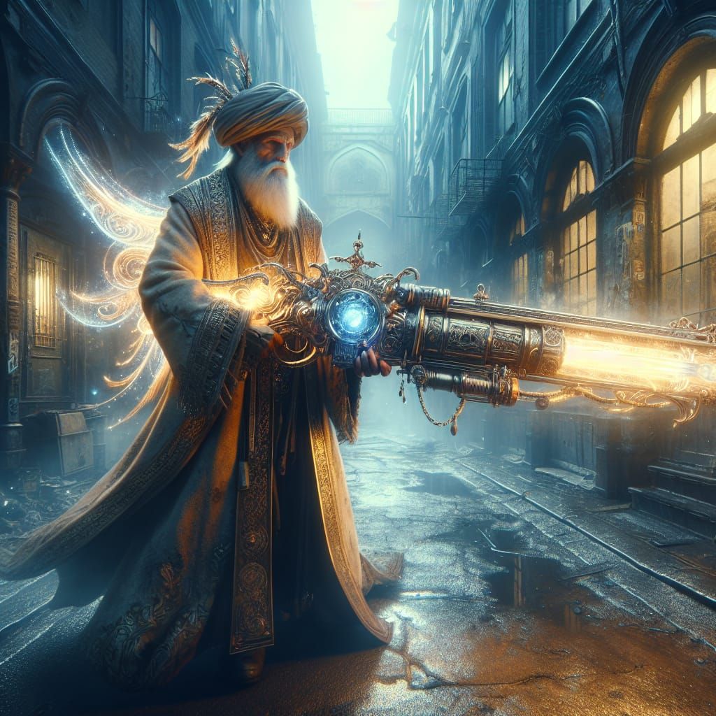 Magical big gunner - AI Generated Artwork - NightCafe Creator