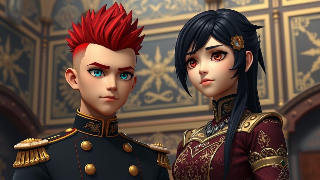 Cyberpunk Juggernaut Warrior in Formal Military At... - AI Art