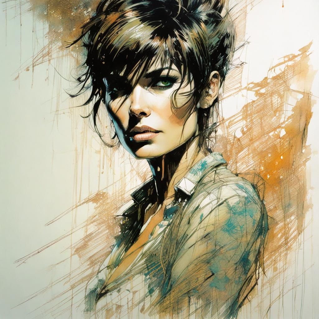 Modesty Blaise - AI Generated Artwork - NightCafe Creator