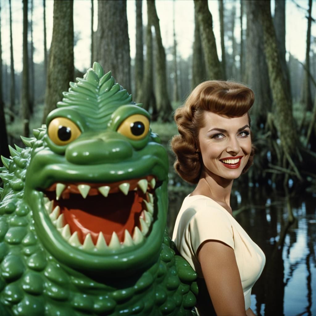 Love and Swamp Monsters - AI Generated Artwork - NightCafe Creator