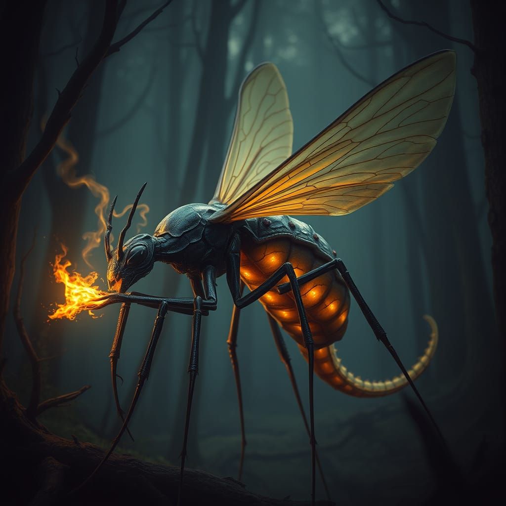 Fire Breathing Insect - Cyberpunk-Inspired Insectoid Hybrid ...