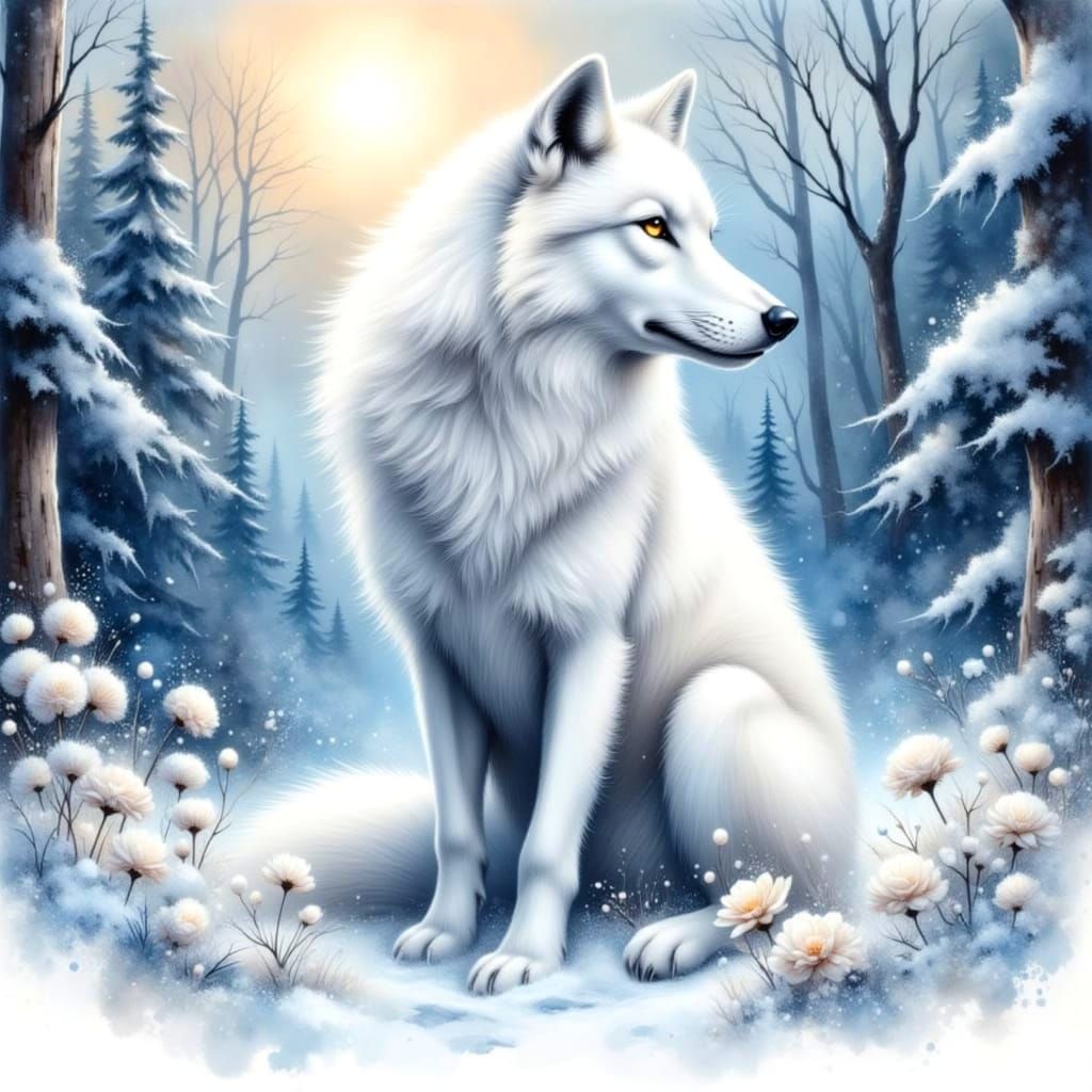Snowy wolf - Snowy wolf