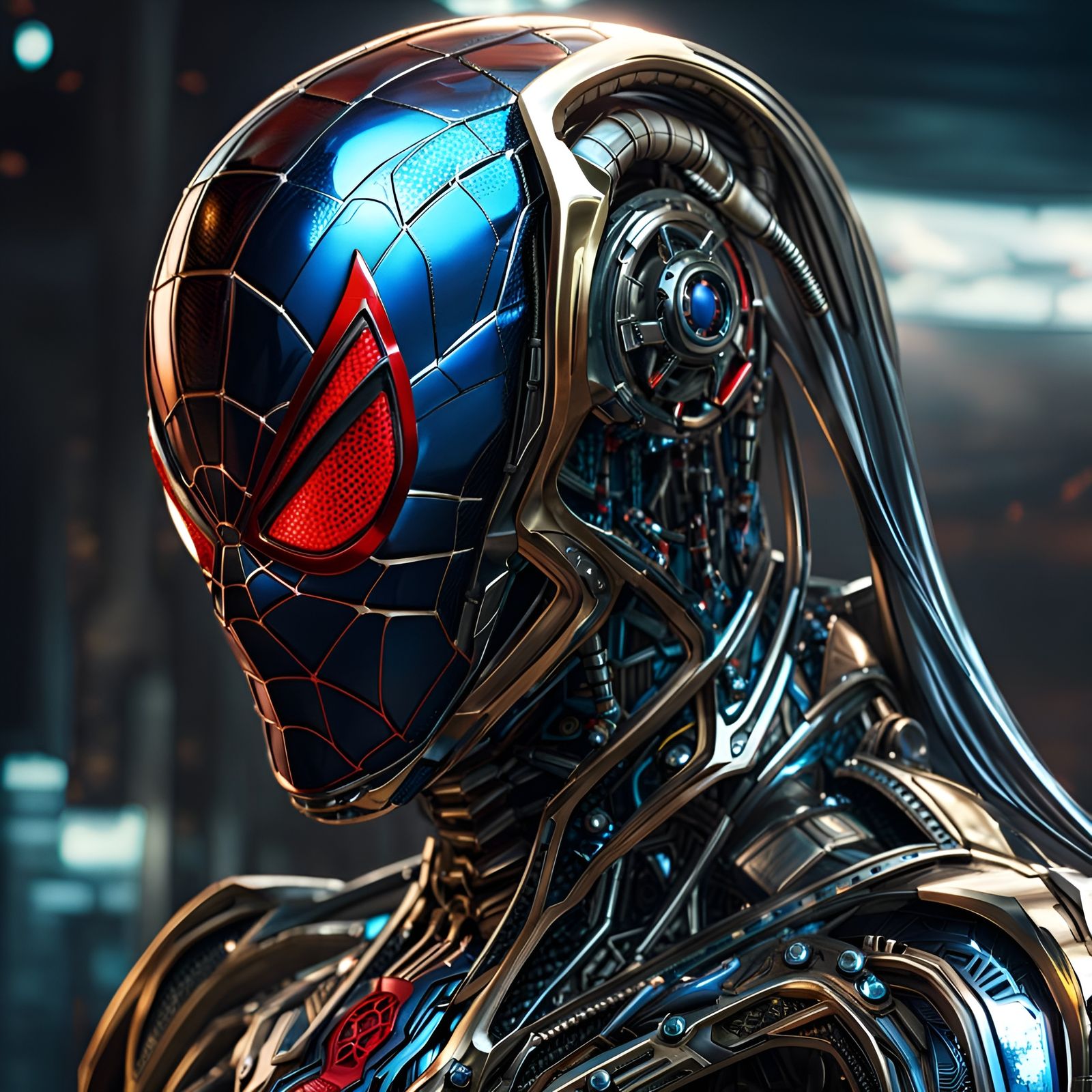 Robot Spiderman - AI Generated Artwork - NightCafe Creator