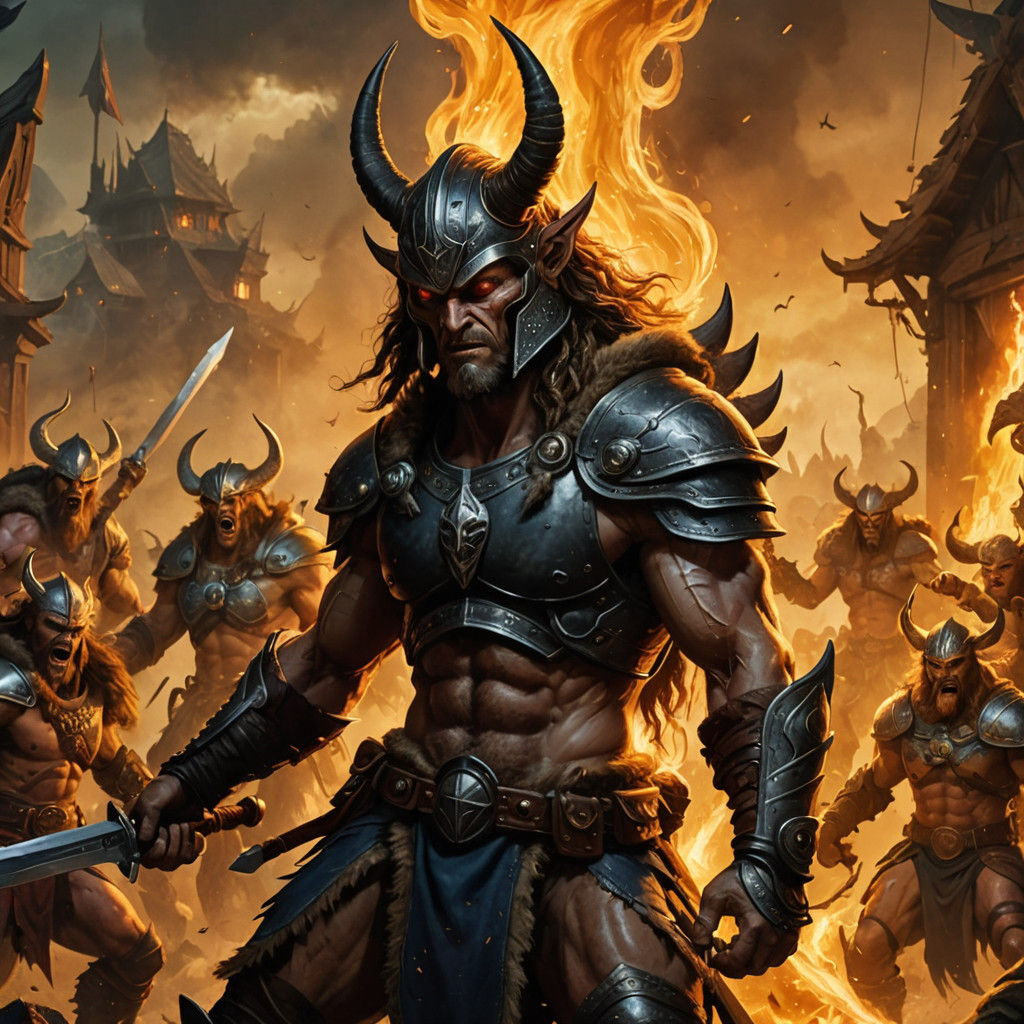 Alien viking raid - Ethereal Viking Warriors in an Otherworl...