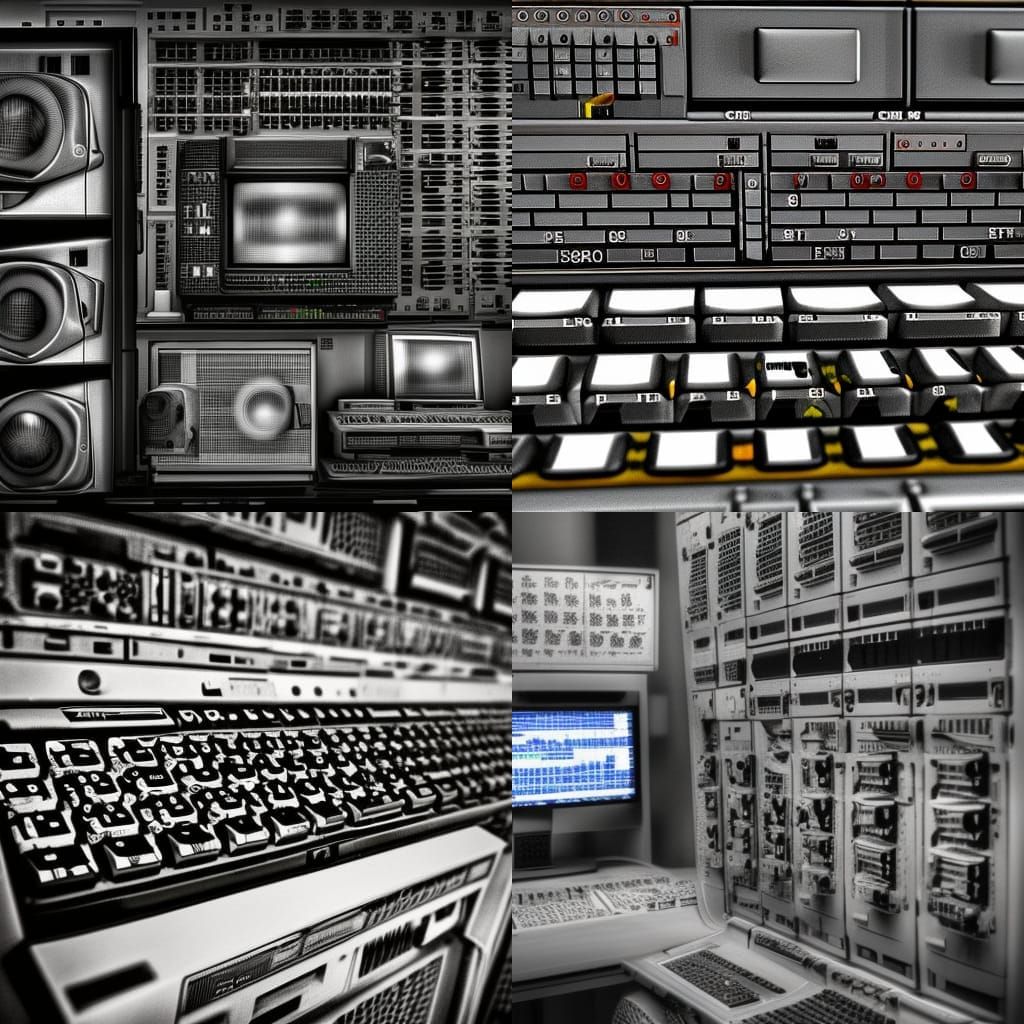 my first computer - AI Generated Artwork - NightCafe Creator