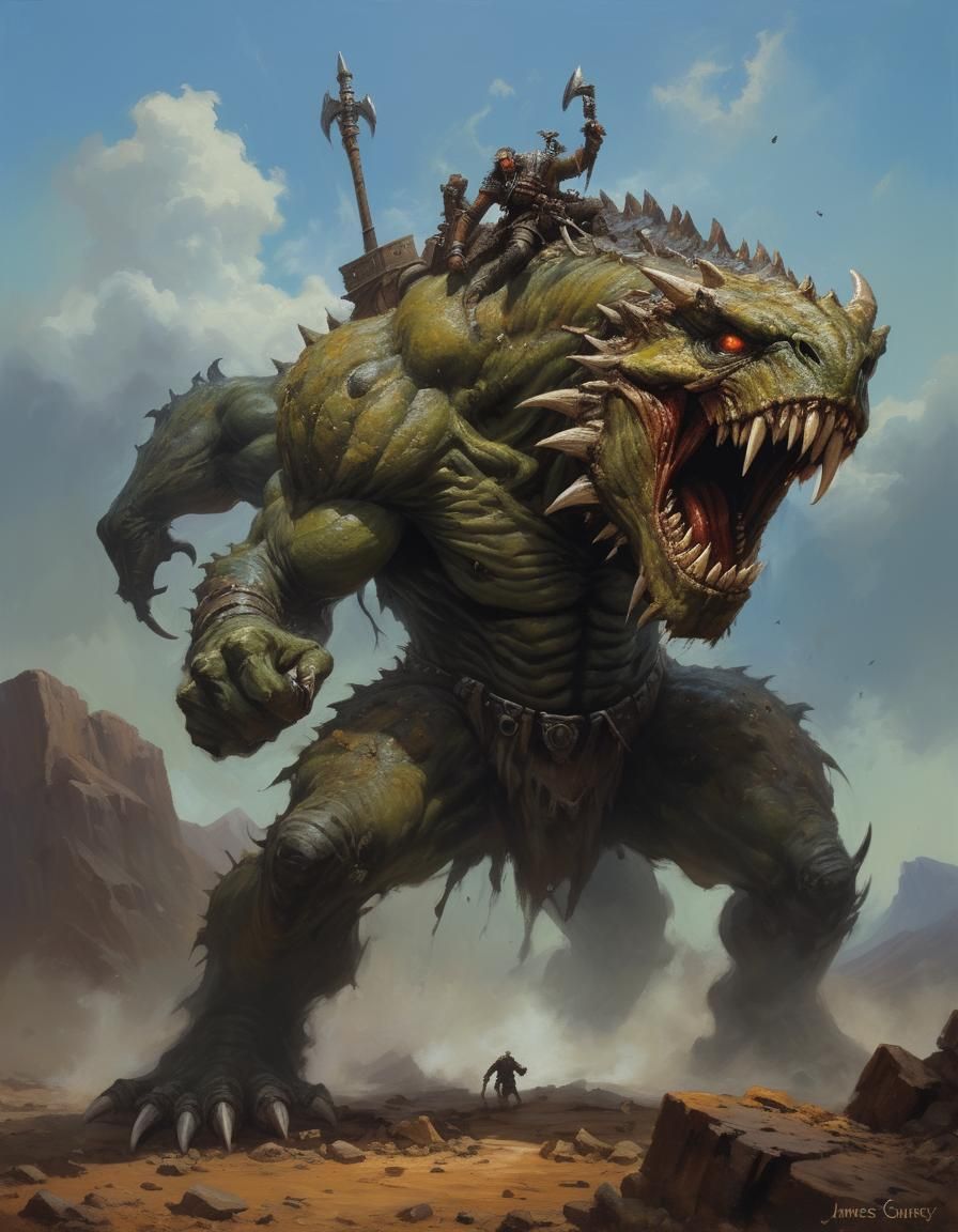 Thrak Monster - AI Generated Artwork - NightCafe Creator