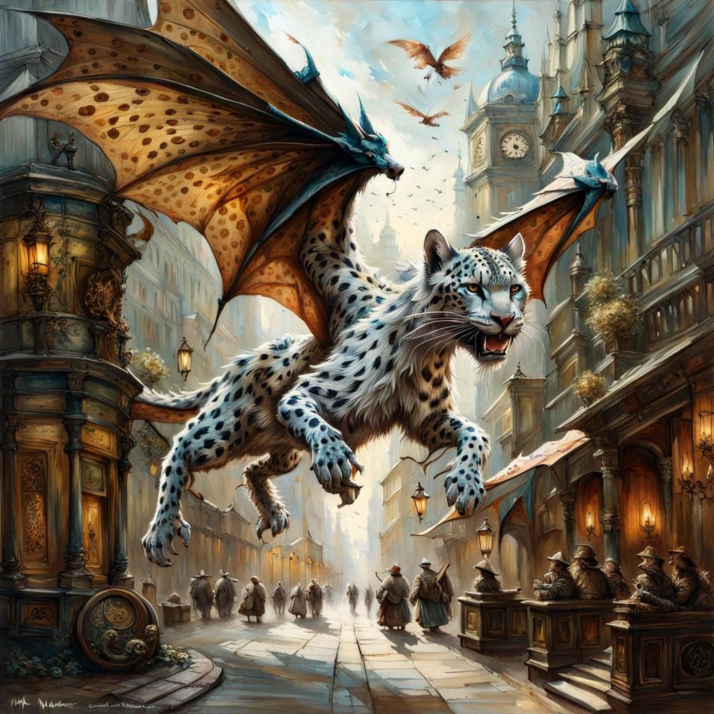 Leopard Dragon Series - AI Generated Artwork - NightCafe Creator