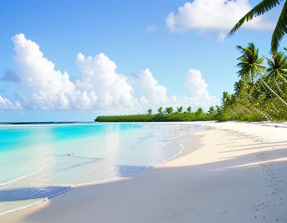 tabwakea beach kiribati - AI Generated Artwork - NightCafe Creator