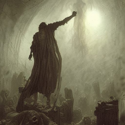 Frankenstein's Guilt - AI Generated Artwork - NightCafe Creator