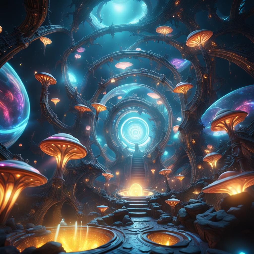 Alien world - AI Generated Artwork - NightCafe Creator